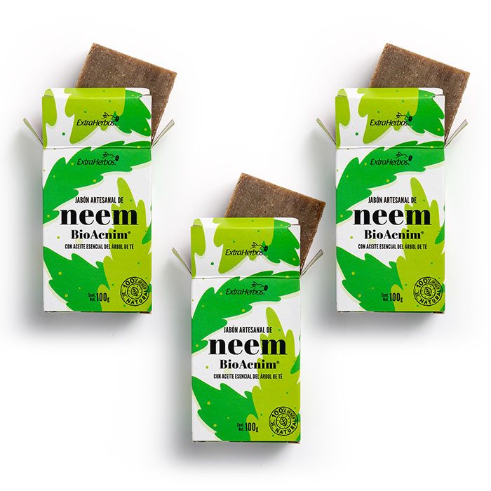 Pack 3 Jabones de Neem y Aceite de Árbol del Té - Extraherbos
